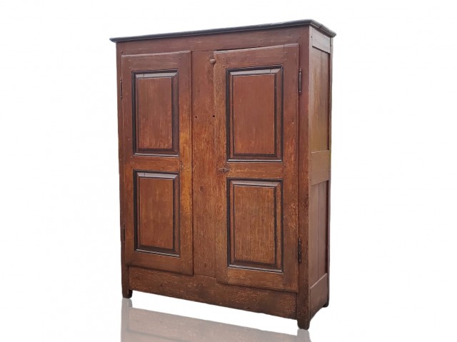 Quebec antique Louis XIII armoire, cupboard, 18th century