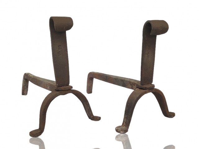 Very old forged andiron